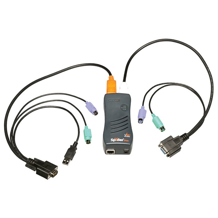 Lantronix Switch KVM SpiderDuo, USB, PS/2, VGA, SLSLP400PS2-01 ...
