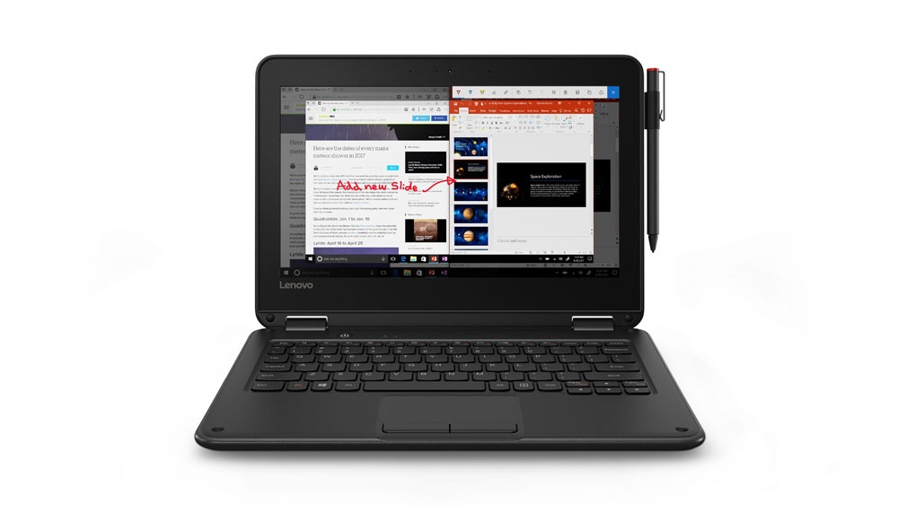 Compra Lenovo 2 en 1 Winbook 300e 11.6" Celeron N3450 64GB Negro ...