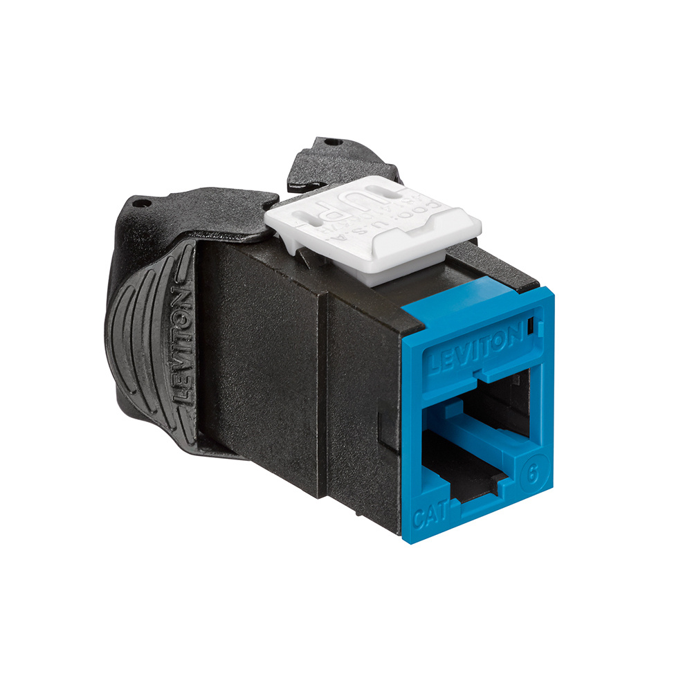 Compra Leviton Jack de Red 61UJK-RL6 Cat6A, RJ-45, Azul 61UJK-RL6 ...