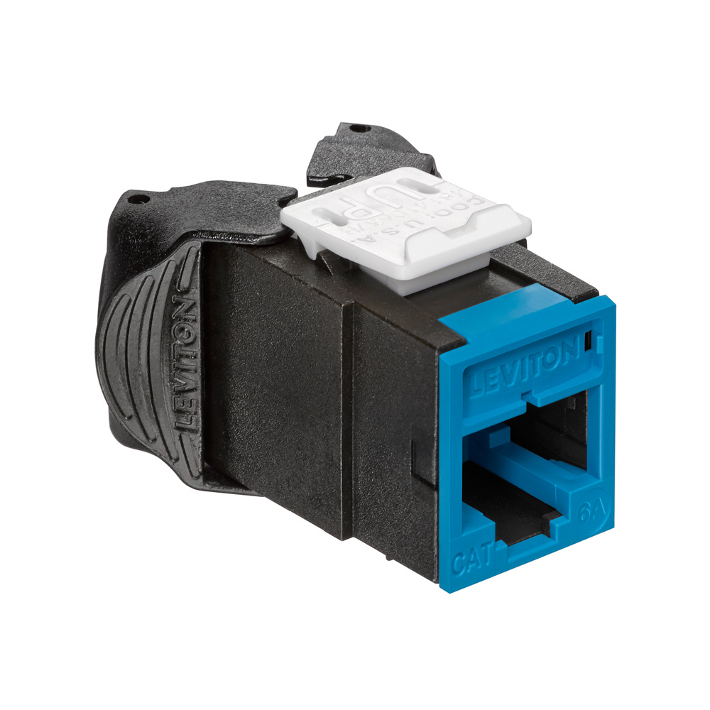 Compra Leviton Jack de Red Cat6a, RJ-45, Azul, 6AUJK-RL6 | Cyberpuerta.mx