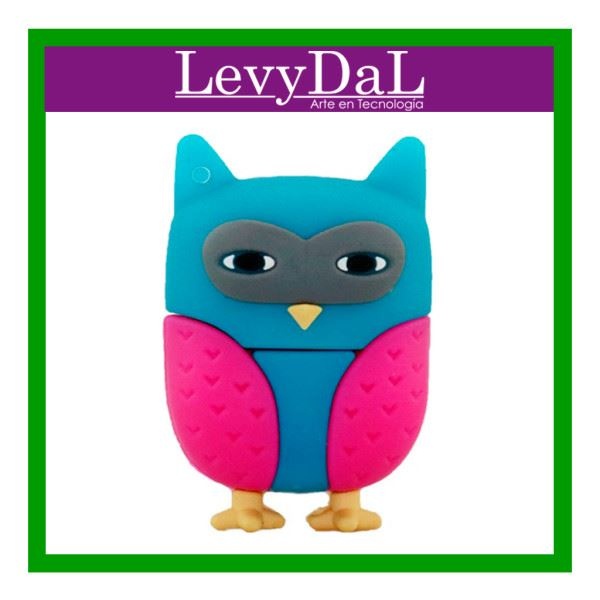 Compra Memoria USB LevyDal Buho, 16GB, USB 2.0, Azul/Rosa BUHOAZROS-16 ...