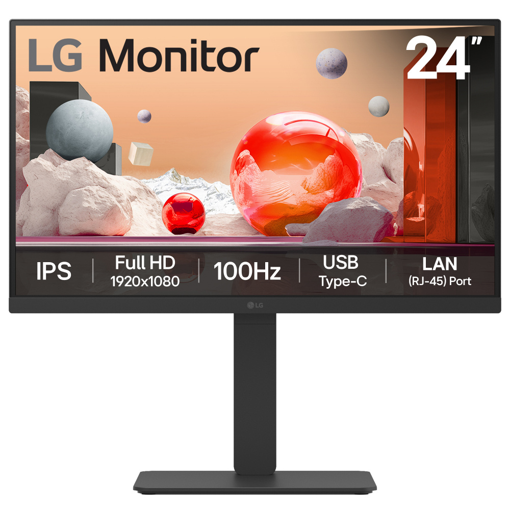 Compra Monitor LG 23.8" FHD 100Hz HDMI DP 24BA750-B.AWM | Cyberpuerta.mx