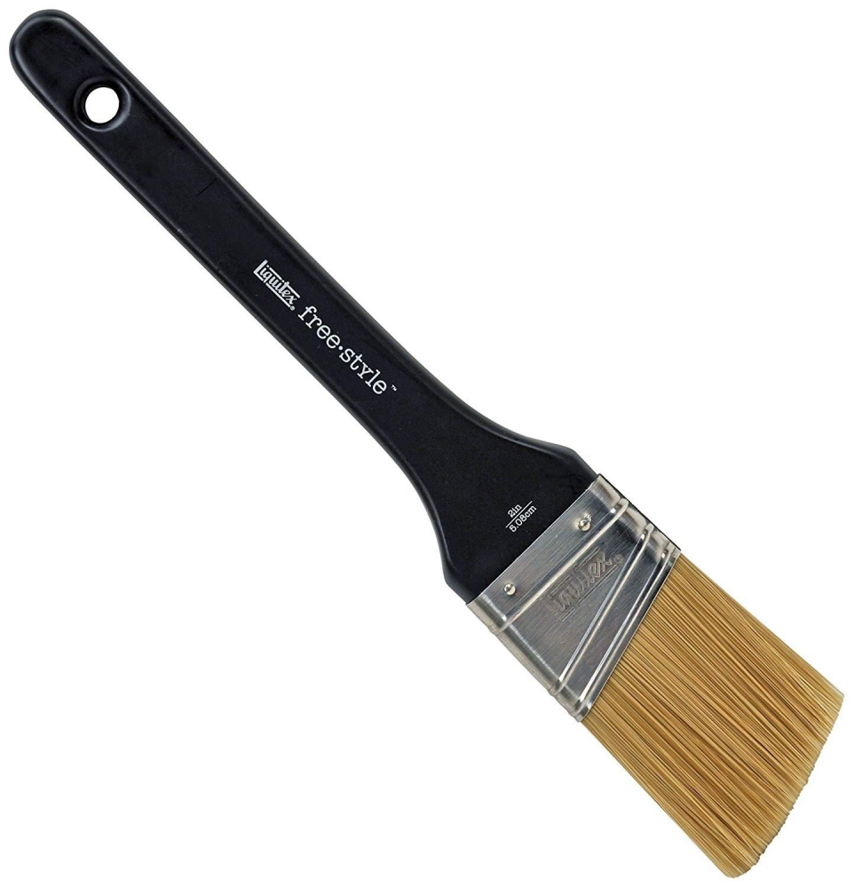 Liquitex Brocha Angular Free Style, Pelo Sintético, 2", 1 Pieza, para ...