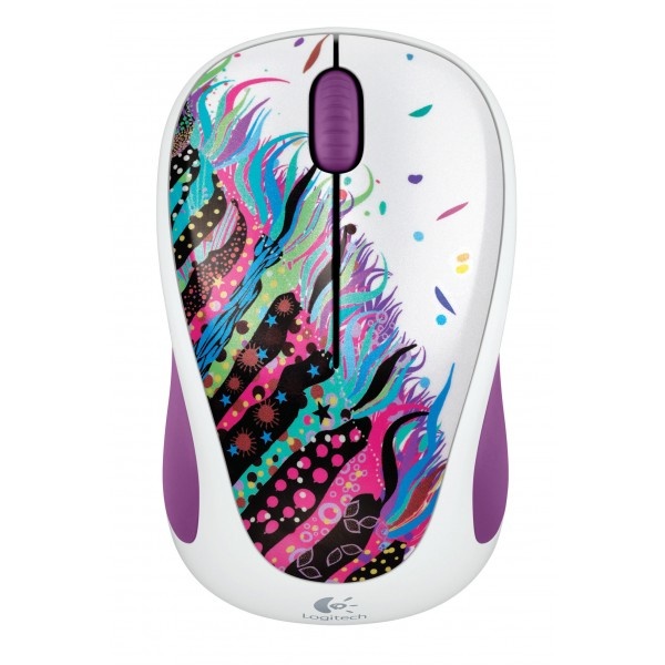 Compra Mouse Logitech Óptico M317, Inalámbrico, Blanco/Morado, 910 ...