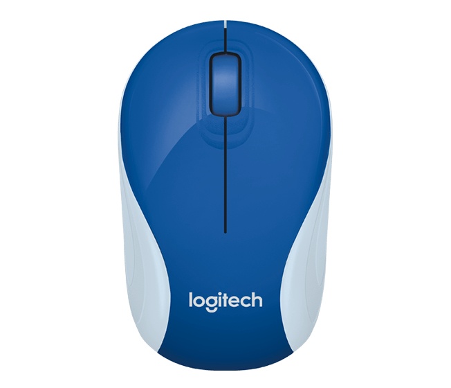 Mini Mouse Logitech Óptico M187, Inalámbrico, USB, 1000DPI, Azul ...