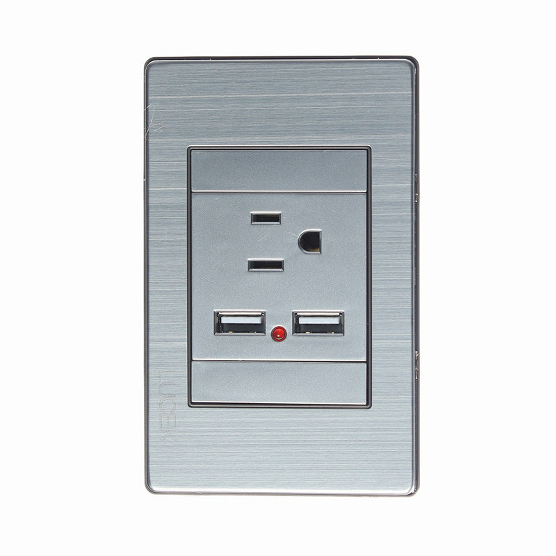 Compra Lucek Tomacorriente BP05-M/P, 1 Enchufe + 2x USB A, BP05-M/P | Cyberpuerta.mx