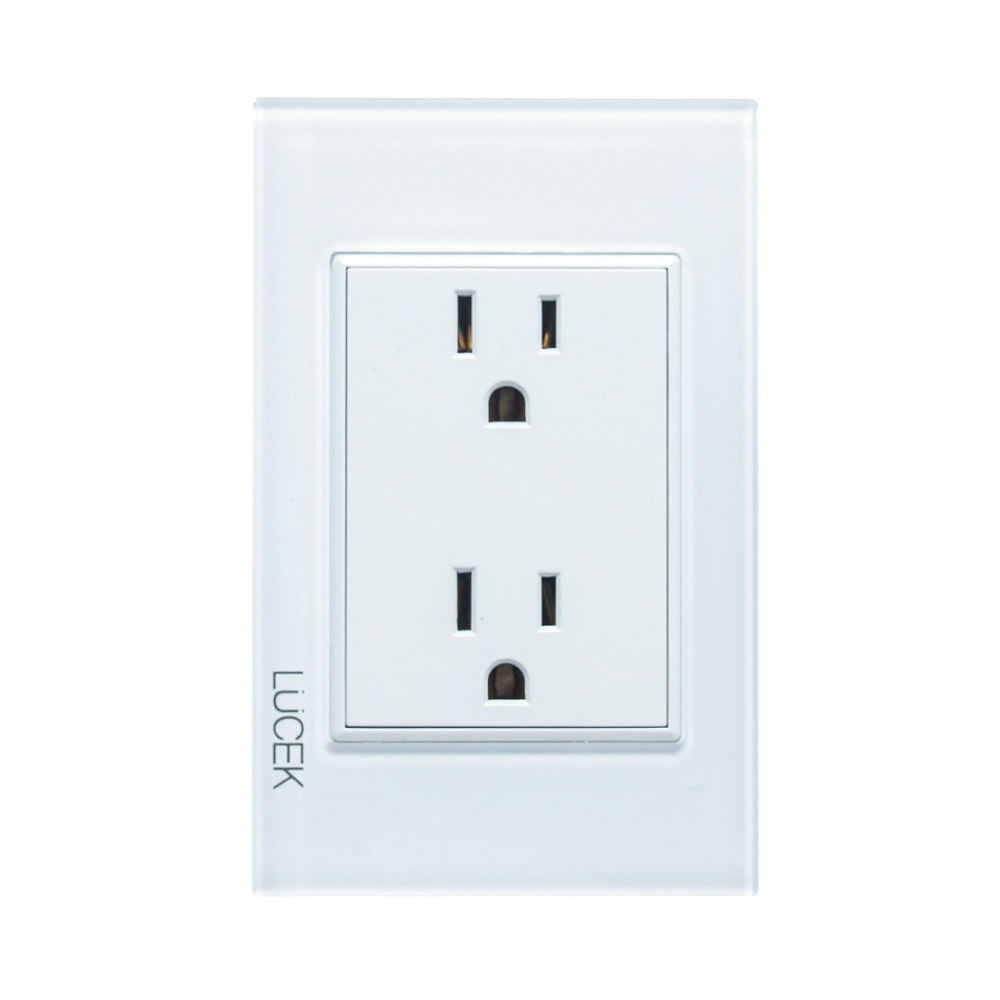 Compra Lucek Tomacorriente, 2 Enchufes, 250V, 15A, Blanco, BP06-KB | Cyberpuerta.mx