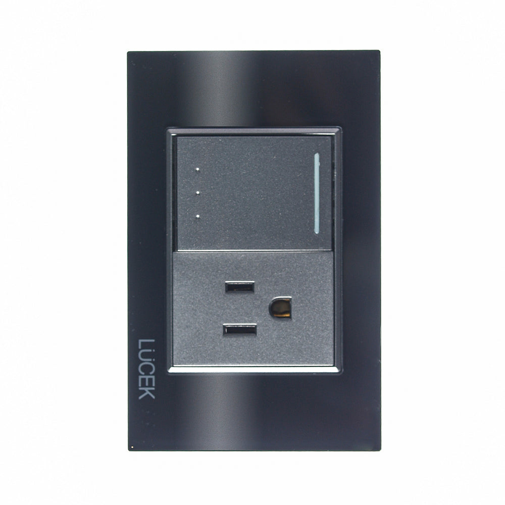 Compra Lucek Tomacorriente BP07/3-CNN, 1 Enchufe + 1 Apagador, BP07/3-CNN | Cyberpuerta.mx