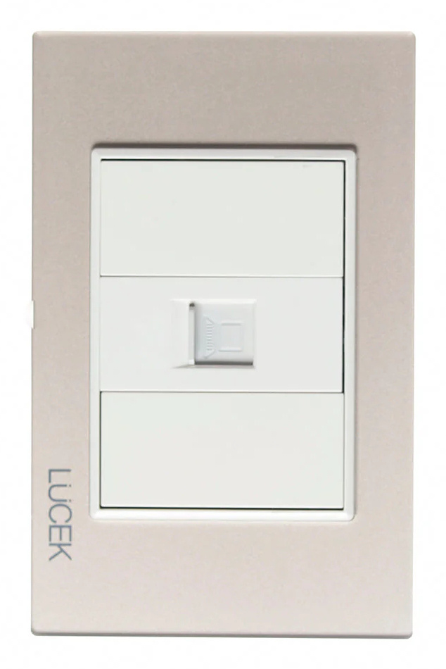 Compra Lucek Placa de Pared BP12-CDM, RJ-45, 1 Puerto, Cristal, BP12 ...
