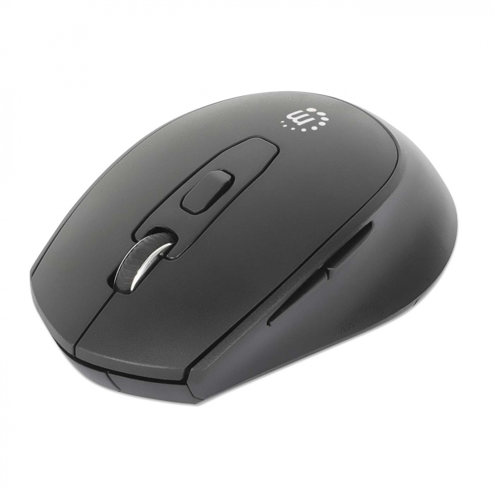 Compra Manhattan Mouse Óptico Inalámbrico 1600 DPI Negro | Cyberpuerta.mx