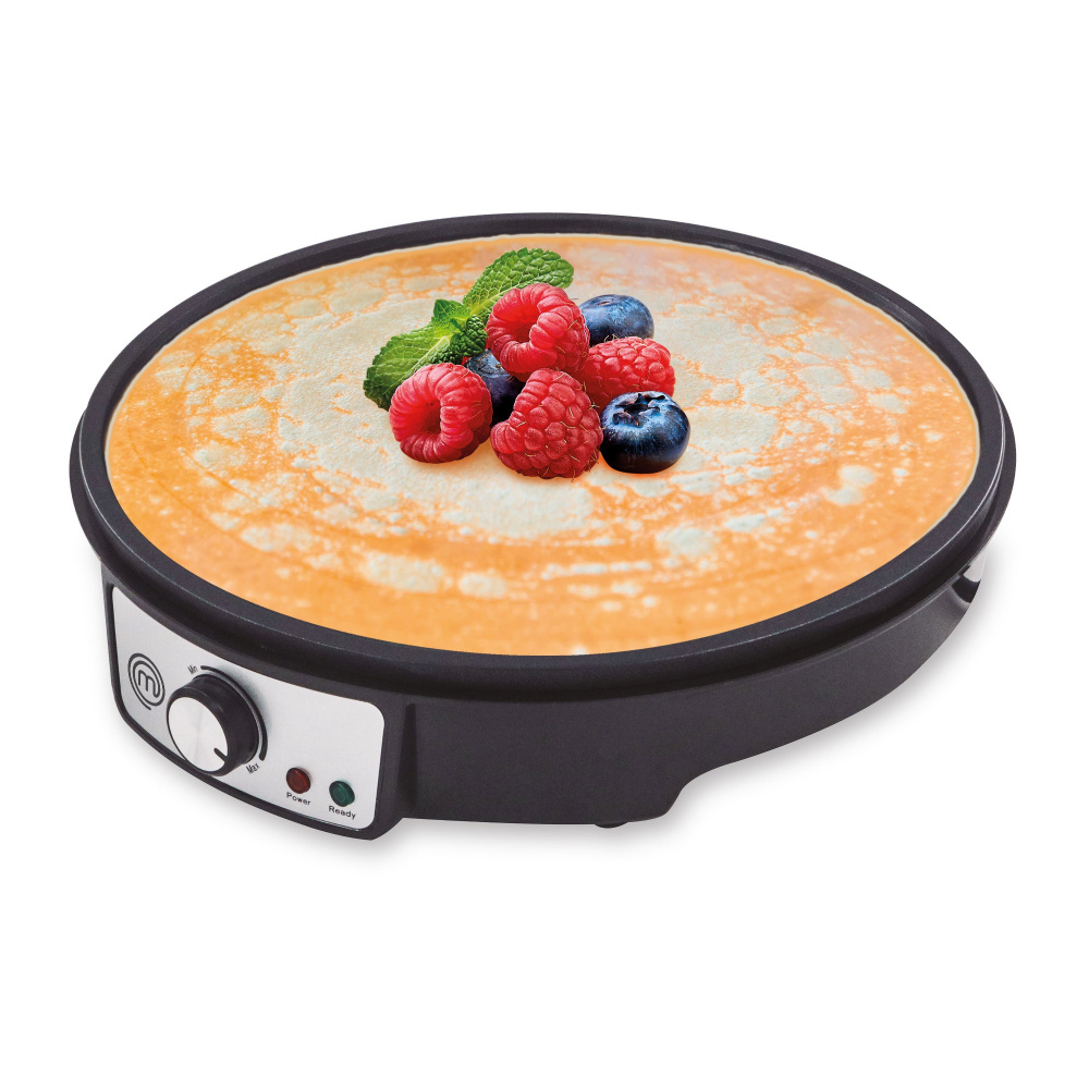 Compra MasterChef Crepera MK-CM-V1, 1000W, Antiadherente, Negro, MK-CM-V1 | Cyberpuerta.mx