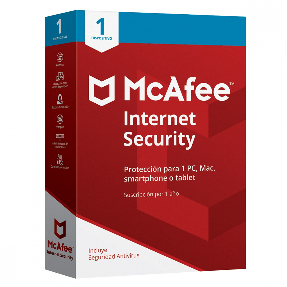 Compra McAfee Antivirus 1Dispositivo 1Año Windows MIS00LNR1RP1 ...