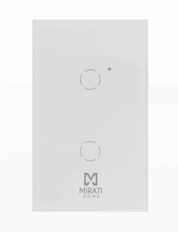 Compra Mirati Interruptor de Luz Inteligente Touch M2SI2, Wi-Fi, M2SI2 ...