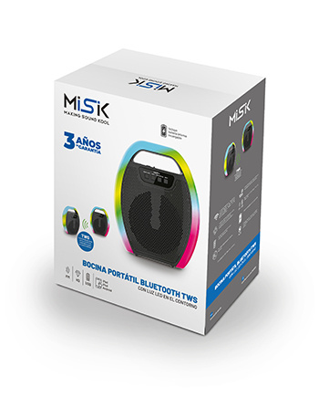 Compra Misik Bocina Portátil Bluetooth, Alámbrico/Inalámbrico USB-A ...