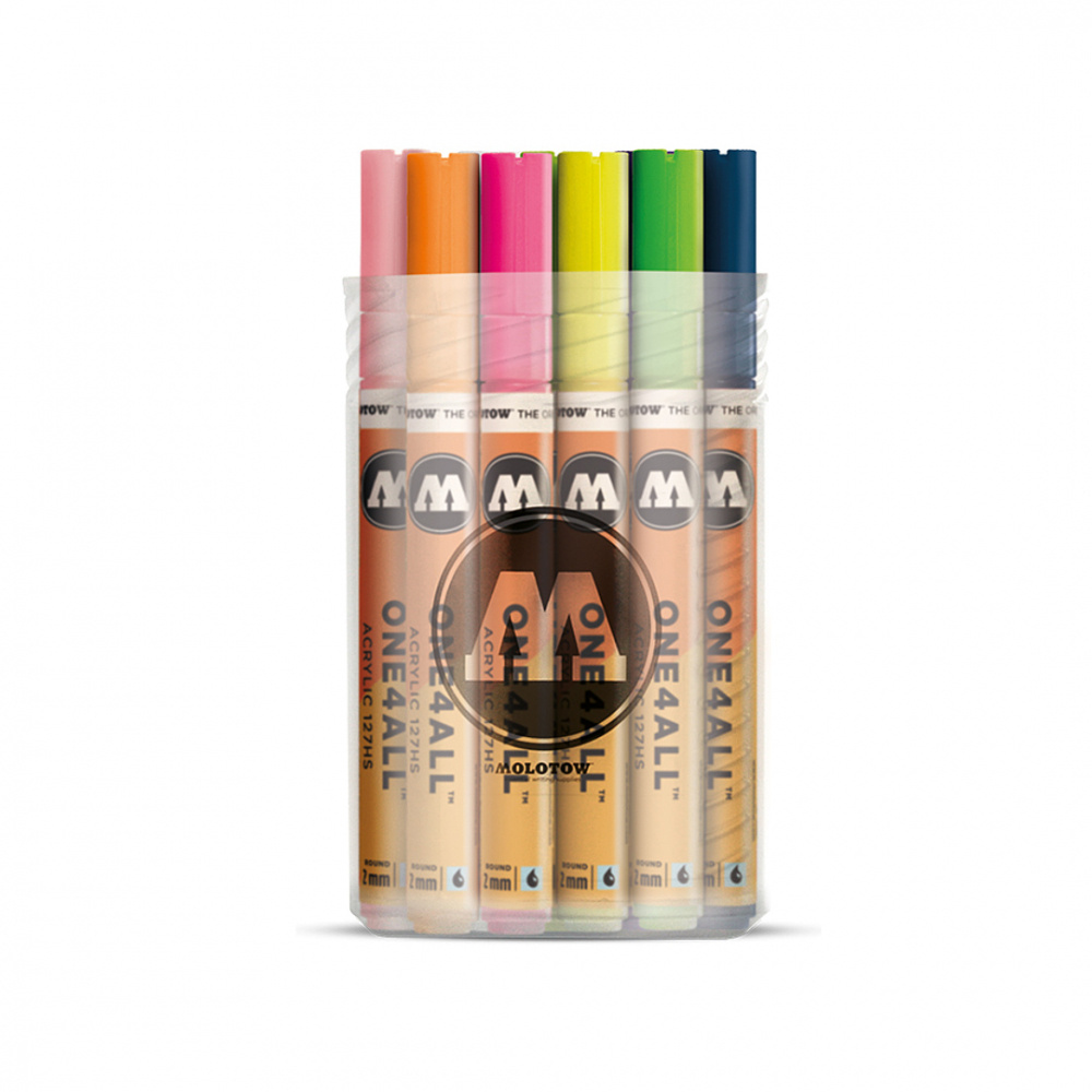 Molotow Set de Marcador Acrílico One4All 127HS, 20 Piezas, 2mm ...