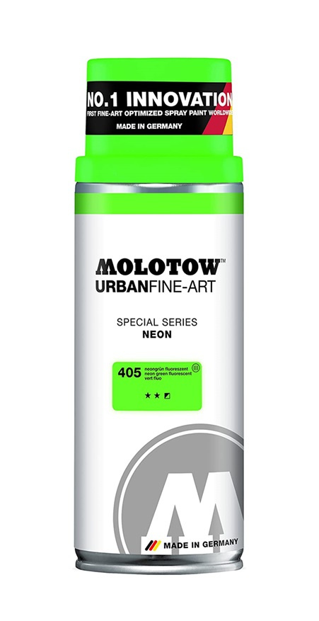 Molotow Spray Acrílico URBANFINE-ART, 400ml, Verde Neon | Cyberpuerta.mx