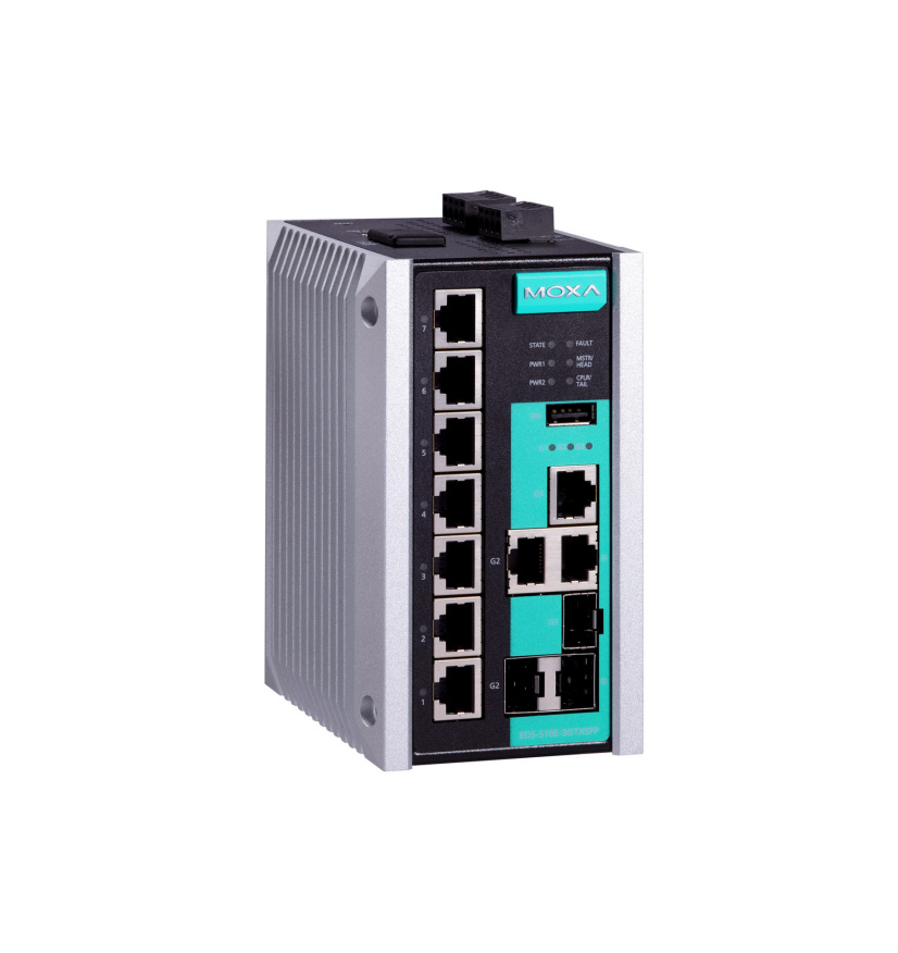 Compra Switch Moxa Fast Ethernet, 7 Puertos + 3 SFP Combo, EDS-510E ...