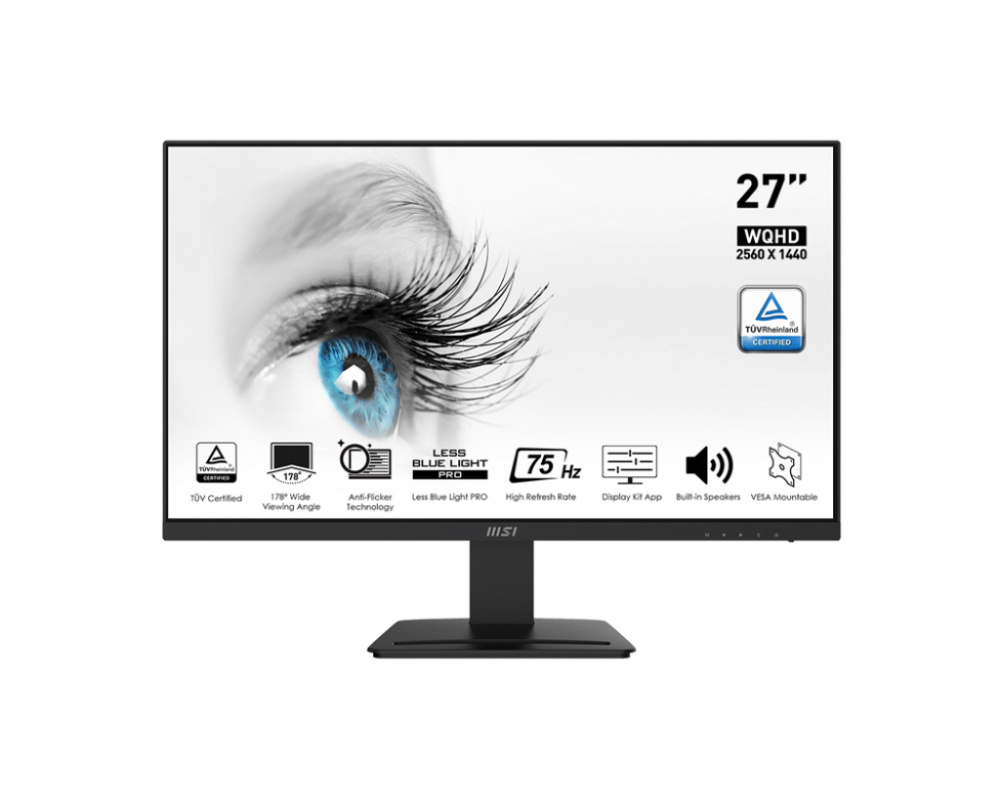 Compra Monitor MSI PRO MP273QV LED 27", Wide Quad HD, 75Hz, HDMI, PRO ...