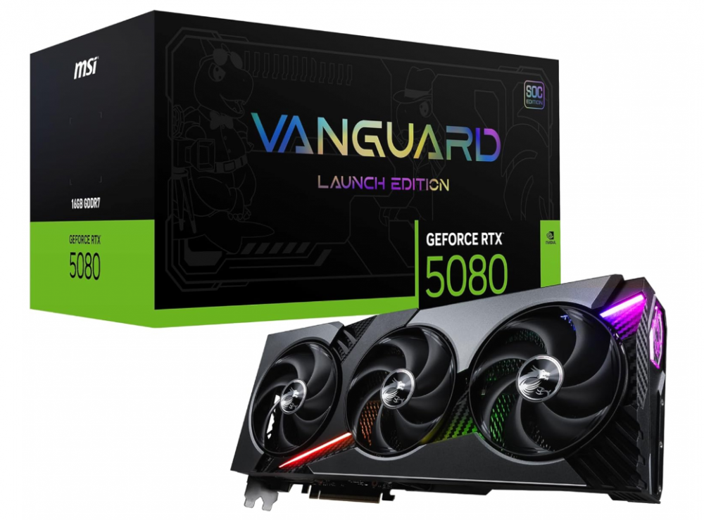 Compra MSI RTX 5080 16GB GDDR7 PCIe x16 5.0 RTX 5080 VANGUARD SOC 16G ...