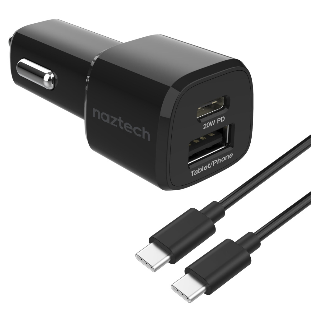 Compra Naztech Cargador para Auto, 20W, 1x USB-C, 1x USB-A, NAZ-15398 ...