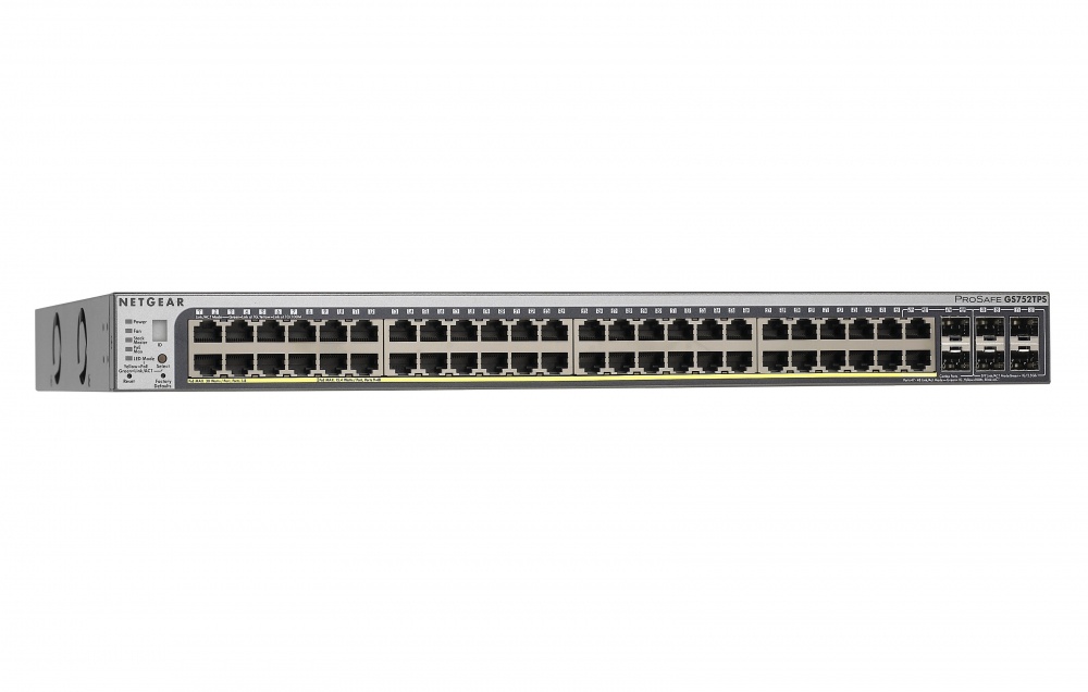 Switch Netgear ProSafe GS752TPS, 48 Puertos PoE + 4 Puertos SFP, 10 ...
