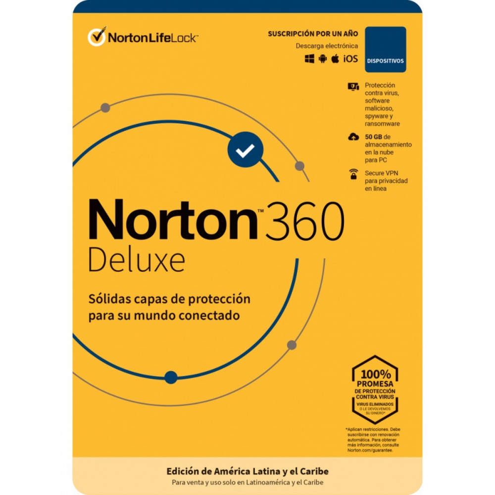 Compra Norton Lifelock 1 Licencia 1 Año W10/Mac 21437378 | Cyberpuerta.mx