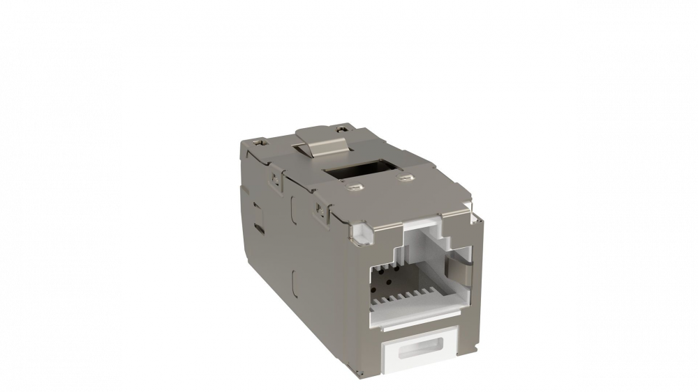 Compra Panduit Jack de Red Blindado Mini-Com Cat6a RJ-45 Blanco ...