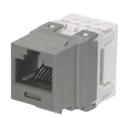 Panduit Jack de Red Cat6e de 8 Posiciones, RJ-45, Gris | Cyberpuerta.mx