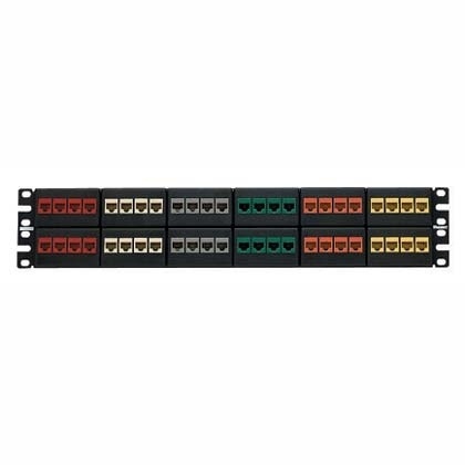 Compra Panduit Panel Patch 48 Puertos, 2U, RJ45, Negro, NKFP48Y ...