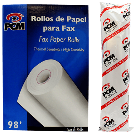 Compra PCM Papel para Fax, 30 Metros - 6 Rollos CFAX30PCM6 | Cyberpuerta.mx
