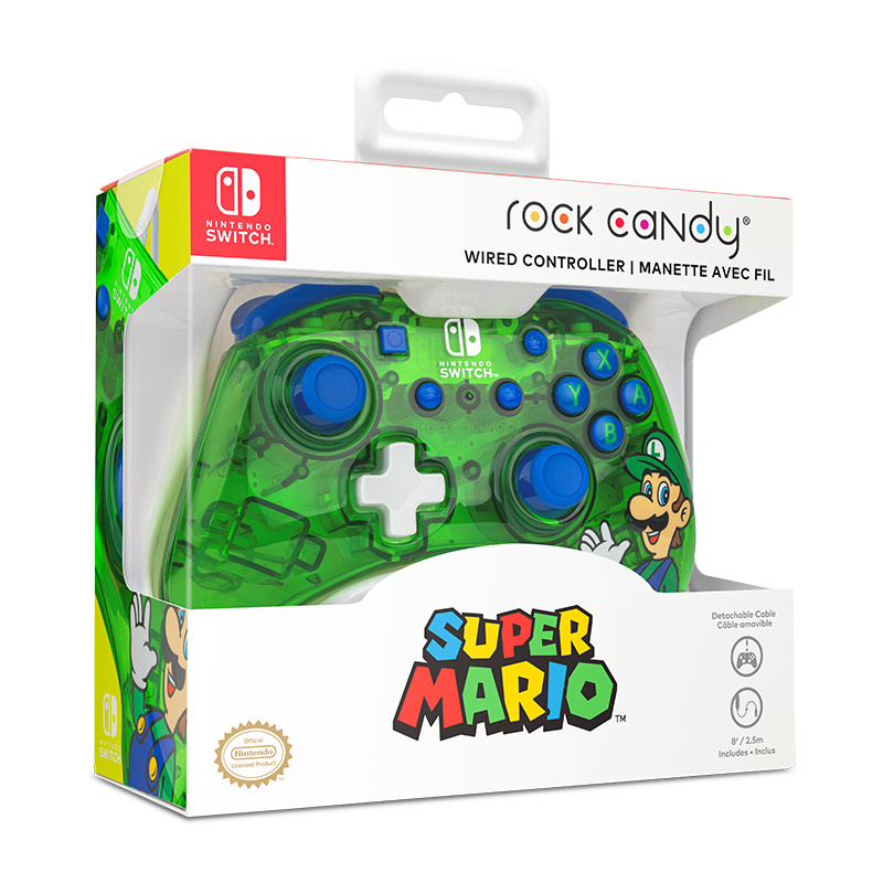 Compra PDP Control p/ Nintendo Switch Rock Candy Luigi Azul, 500-181-NA ...