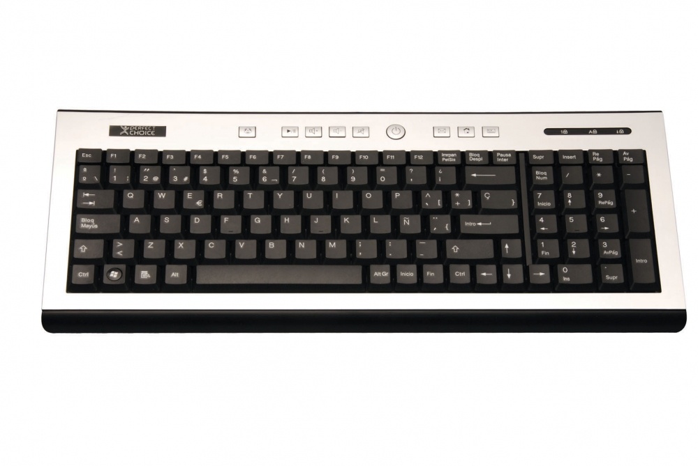 Compra Teclado Perfect Choice Multimedia Aluminium PC-200567, USB, PC ...