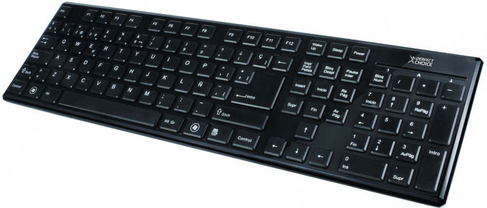 Teclado Perfect Choice PC-200673, Alámbrico, USB, Negro PC-200673 ...