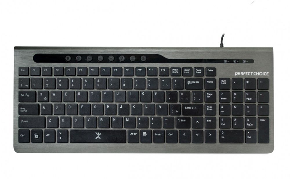 Compra Teclado Perfect Choice Multimedia Iconic, Alámbrico, Negro PC ...