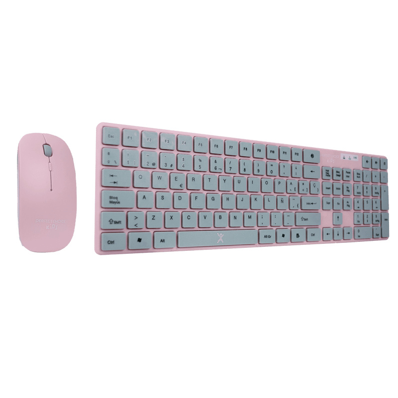 Compra Kit de Teclado Mouse Perfect Choice Inalámbrico, Rosa PC-201069 ...