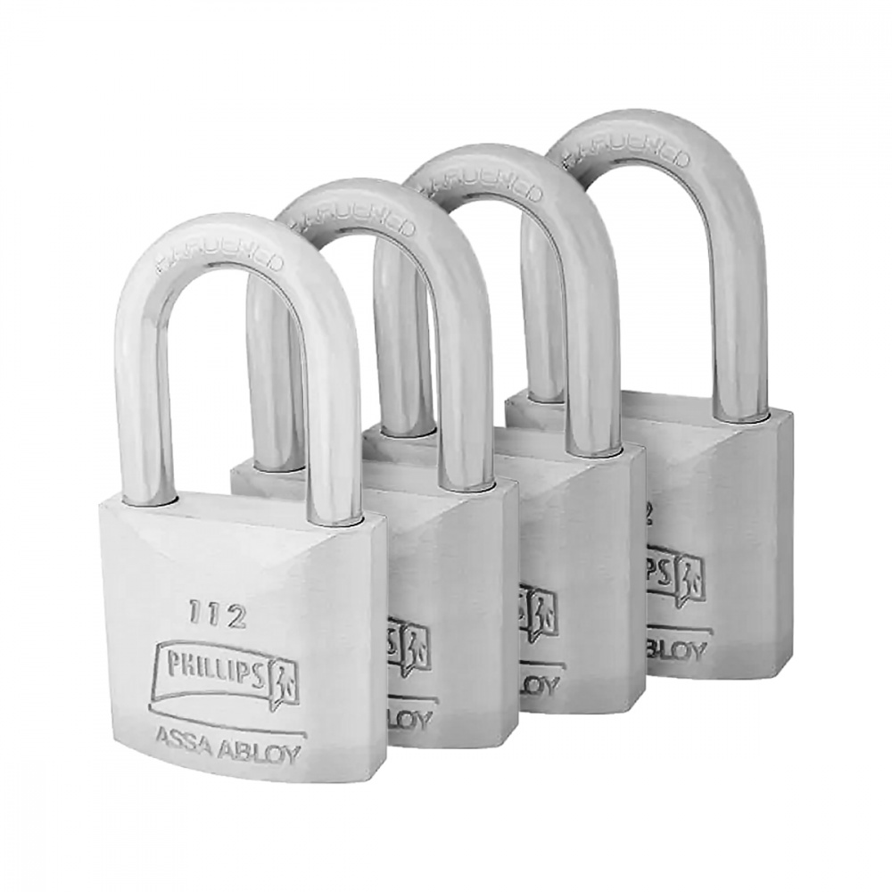 Compra Phillips Candado Metálico P7 112X4, 38mm, Satín, 4 Piezas, P7 ...