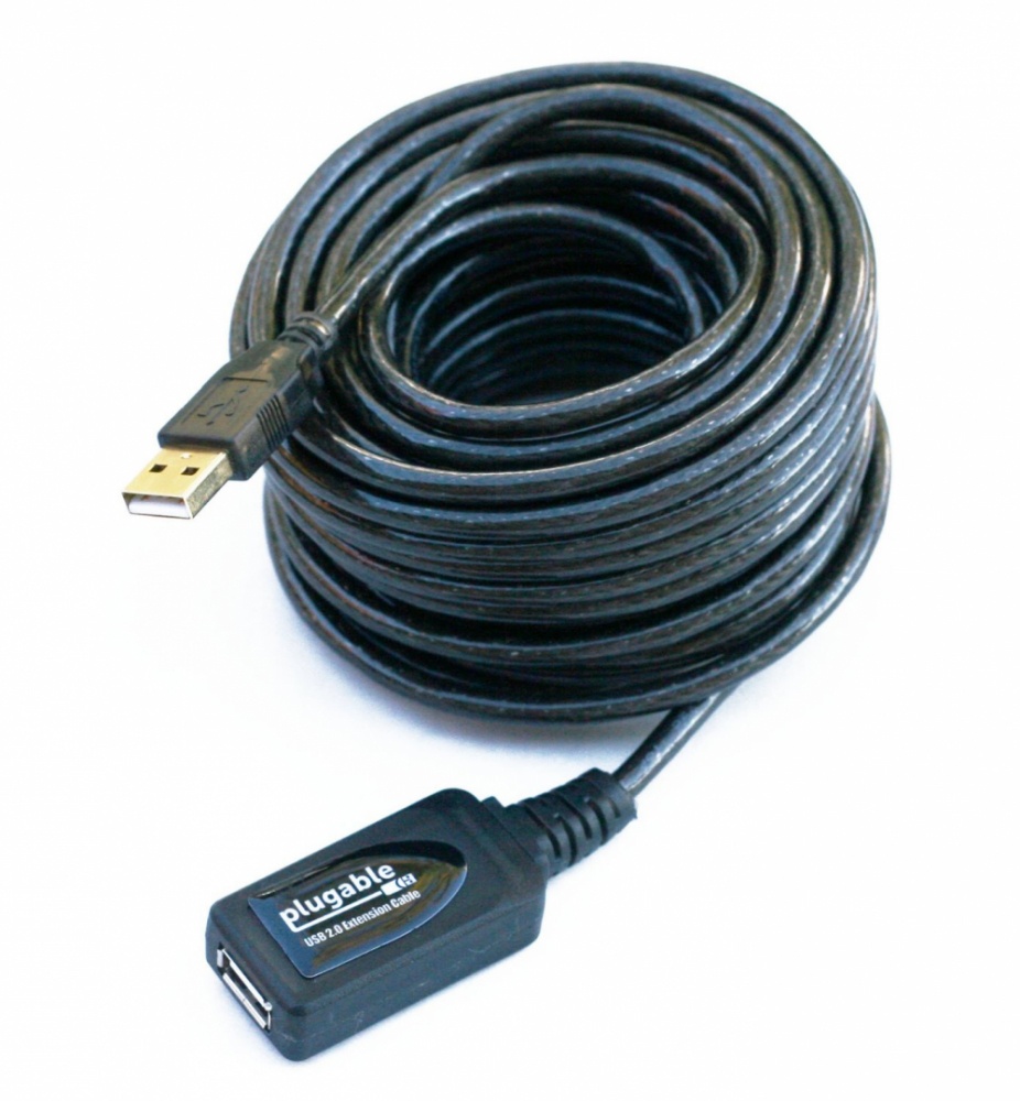 Compra Plugable Cable USB A Macho - USB A Macho, 10m, Negro, USB2-10M ...
