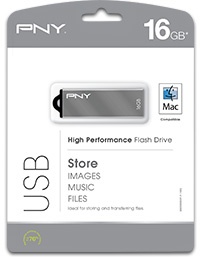 Memoria USB PNY Metal Attaché, 16GB, USB 2.0, Acero inoxidable ...
