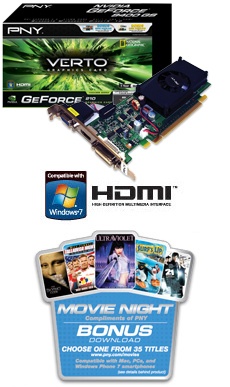 Compra Tarjeta de Video PNY NVIDIA GeForce 210 VERTO, 1GB 64-bit VCGG2101D3XPB | Cyberpuerta.mx