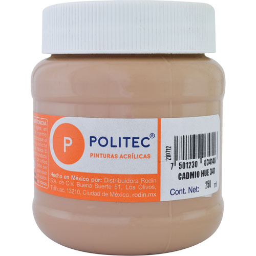 Politec Pintura Acrílica Mate Línea 300, 250ml, Cadmio, 14347 | Cyberpuerta.mx