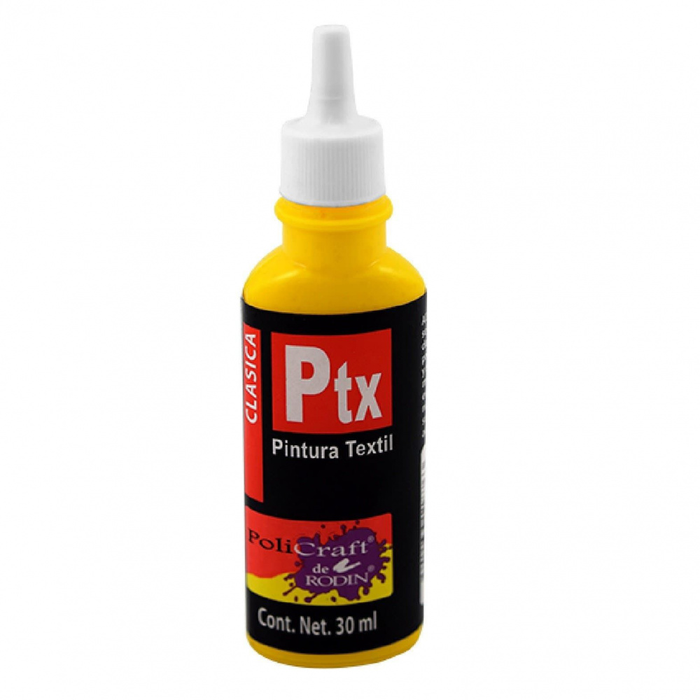 PTX Pintura Textil 30ml Clásico Amarillo, 7501139140122 | Cyberpuerta.mx