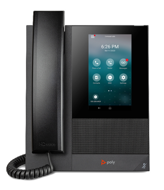 Poly Teléfono VoIP 2200-49700-025, Altavoz, Negro ― no incluye Fuente ...
