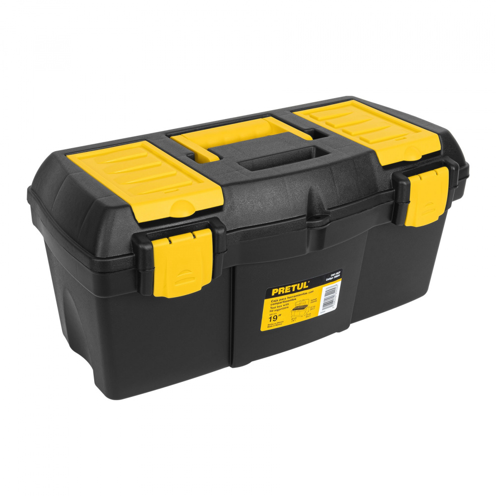 Compra Pretul Caja de Herramientas CHP-19CP 19” Negro/Amarillo, 20604 ...
