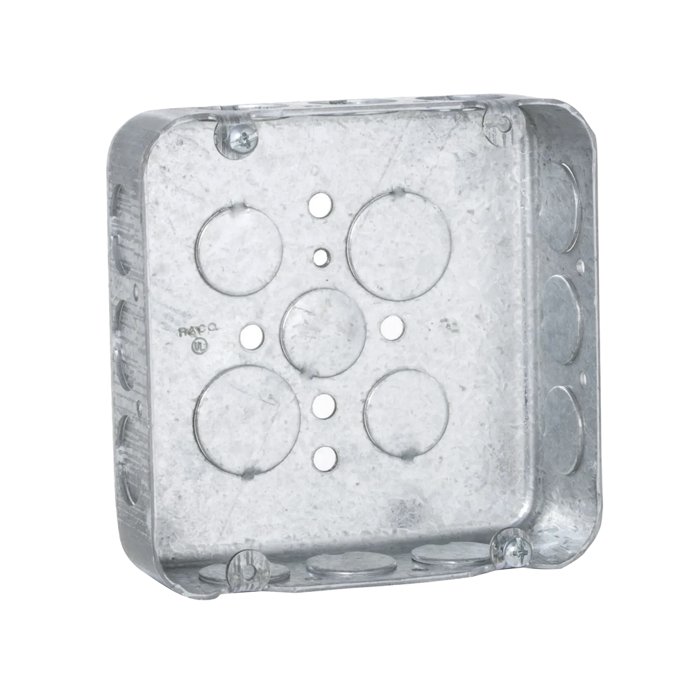 Compra Raco Caja Cuadrada Troquelada HUB-245, 15 Entradas, Acero, HUB ...