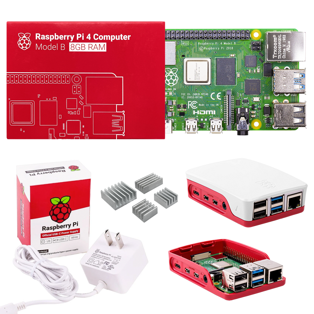 Compra Kit Raspberry Pi 4 Kit, 8GB, WiFi, USB 3.0, Bluetooth, P3-00060 ...