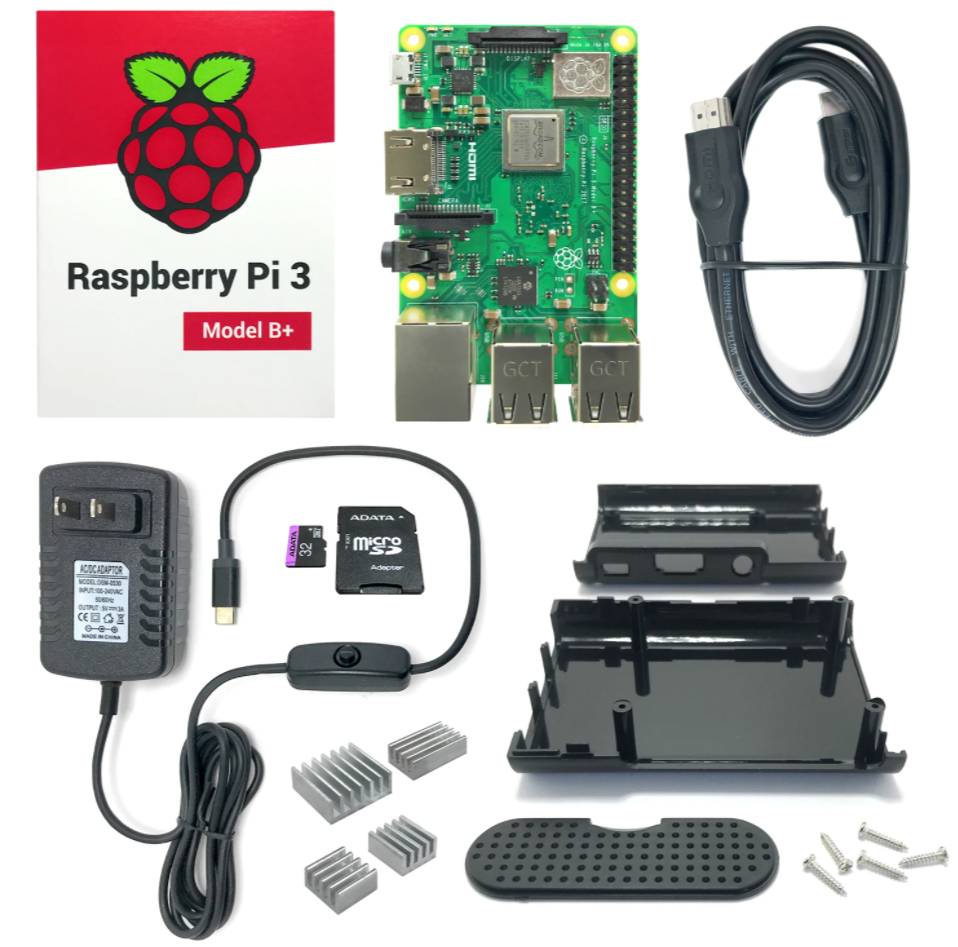 Compra Raspberry Kit Placa de Desarrollo Pi 3 Modelo B+, 32GB P3-00066 ...