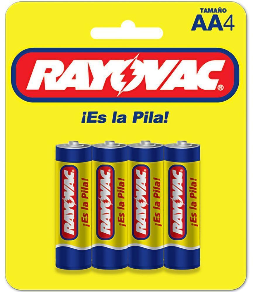 Compra Rayovac Pila Carbon Zinc AA 1.5V 4 Piezas, 5AA-4FLA | Cyberpuerta.mx