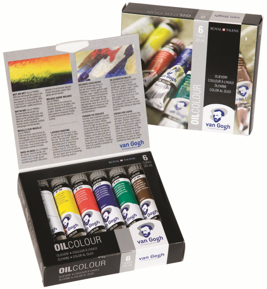 Compra Royal Talens Kit Pinturas Óleo Van Gogh, 20ml, 6 Colores ...