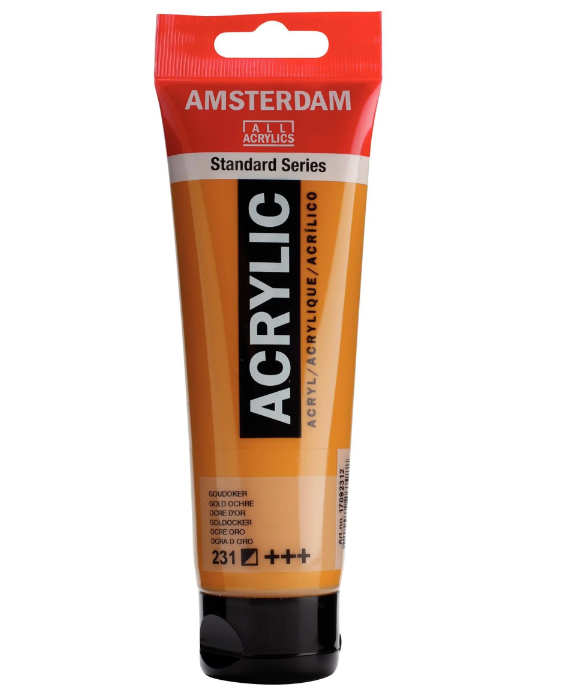 Royal Talens Pintura Acrílica Amsterdam, 120ml, Oro Ocre, 16645 ...