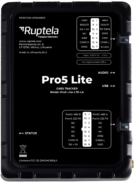 Compra Ruptela Rastreador Vehicular GPS 4G PRO5LITE | Cyberpuerta.mx